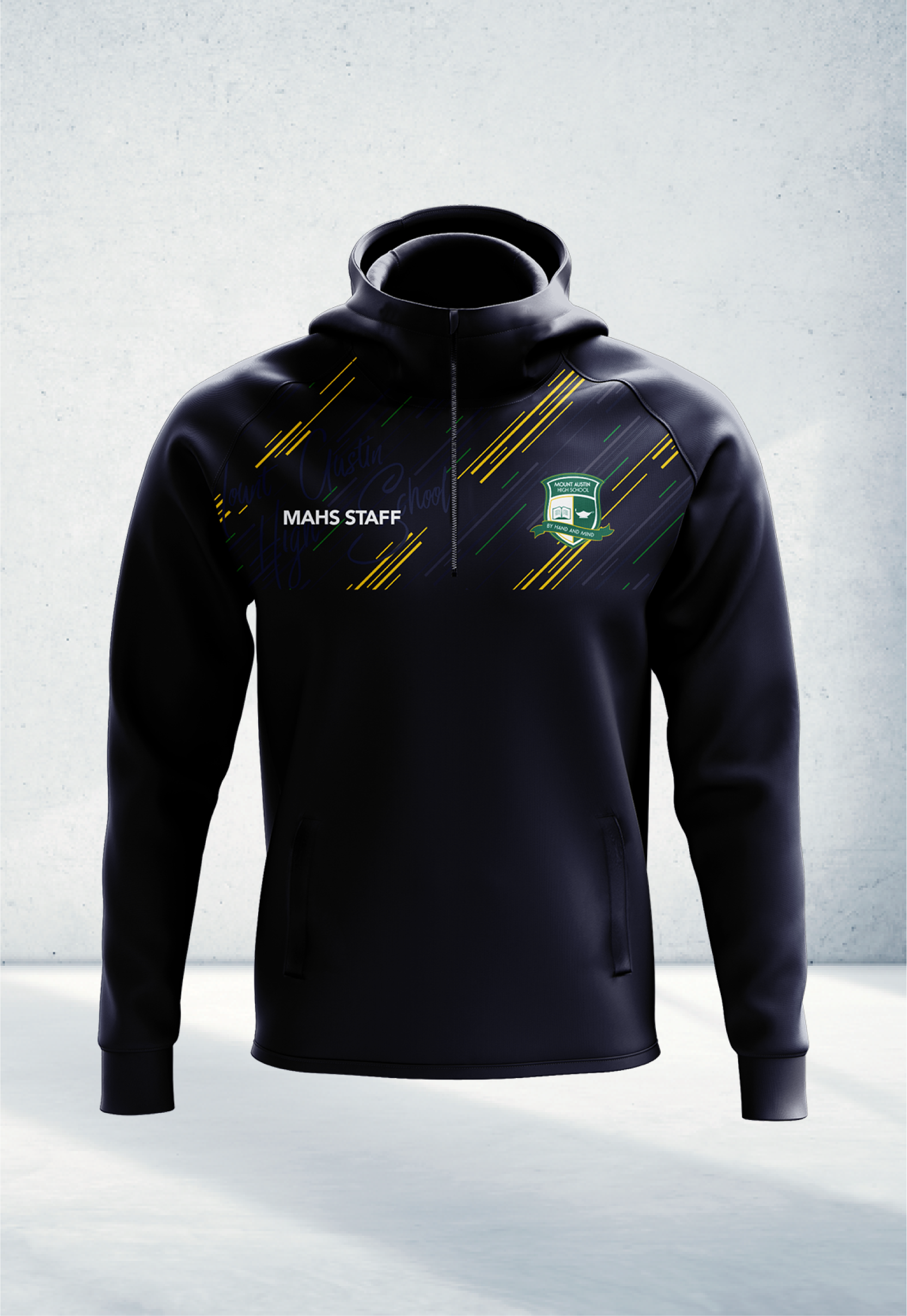 Staff Quarter Zip Hoodie – Mortimer Apparel